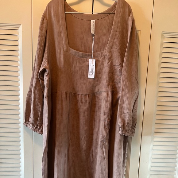 Rachel Pally | Dresses | Rachel Pally Square Neck Tiered Long Sleeve ...
